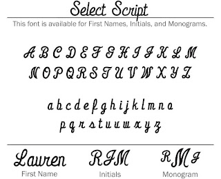 Burrito Babies Embroidery: Select Script Font