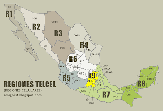Cuáles son las claves LADA de Telcel para la región 7
