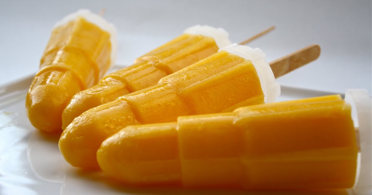 Mango And Orange Popsicles