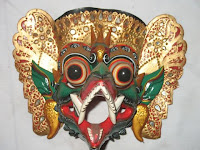 BALI TRADITIONAL HANDYCRAFT: Topeng Wayang Wong/Orang khas Bali