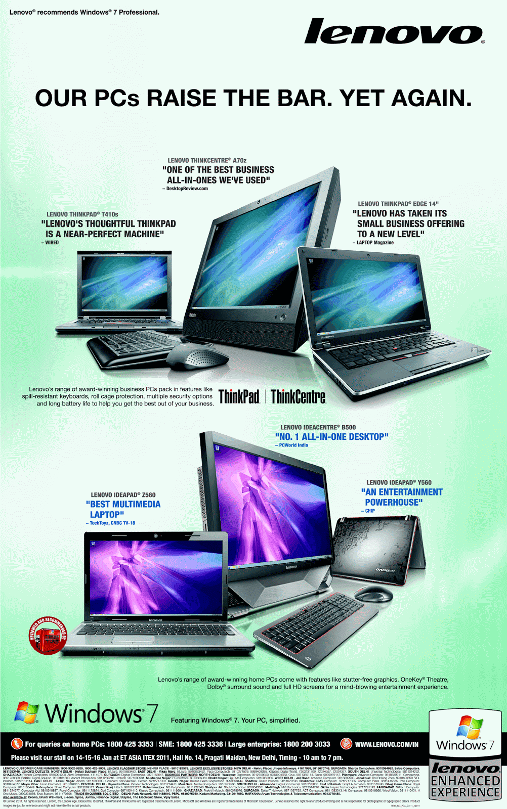Print Ads: Lenovo - Thinkpad - Thinkcentre - Ideapad - Ideacentre ad