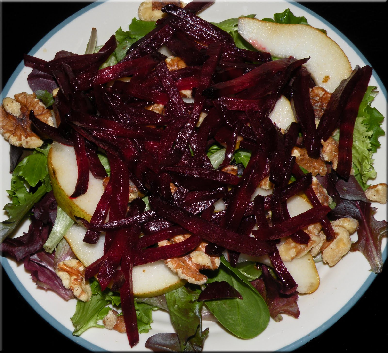 Domestic Doin's: Roasted Beet and Pear Salad