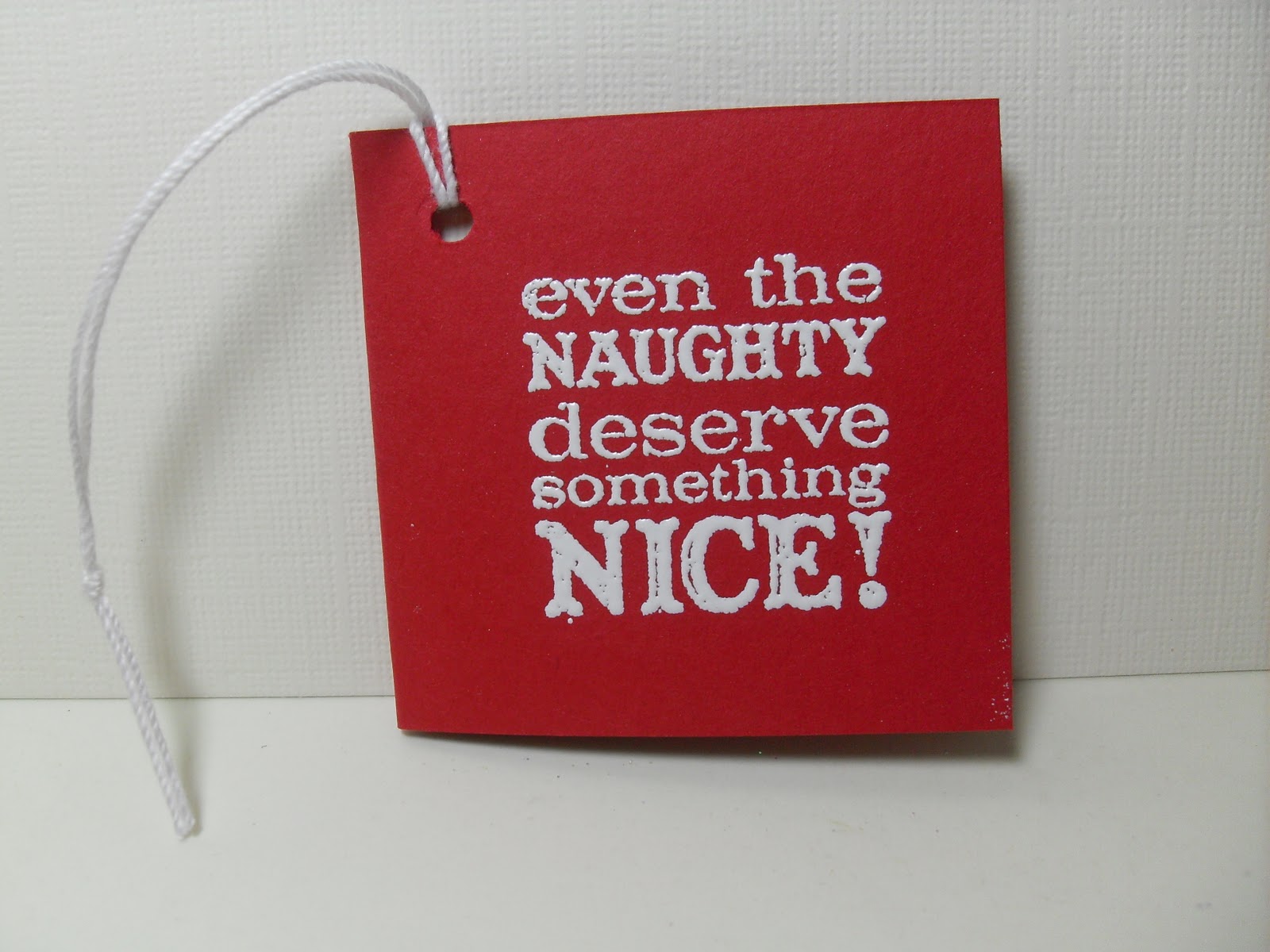 Created By Kath: Finishing up the tags for my neighbor gifts.