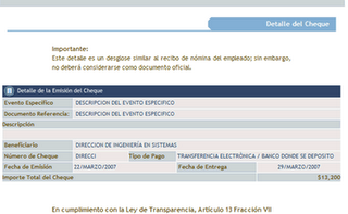 Luisa Suárez: EL CHEQUE