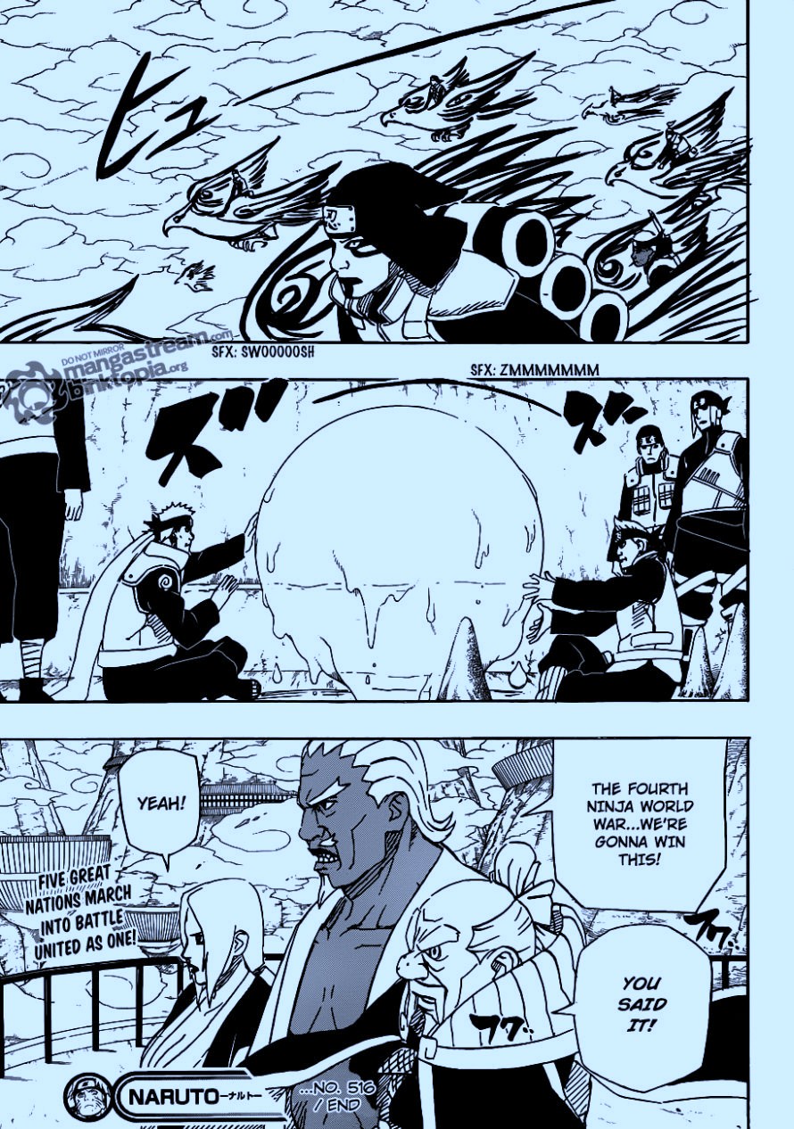 Naruto Manga 516 English Gaara s Speech ~ Blog in mantence