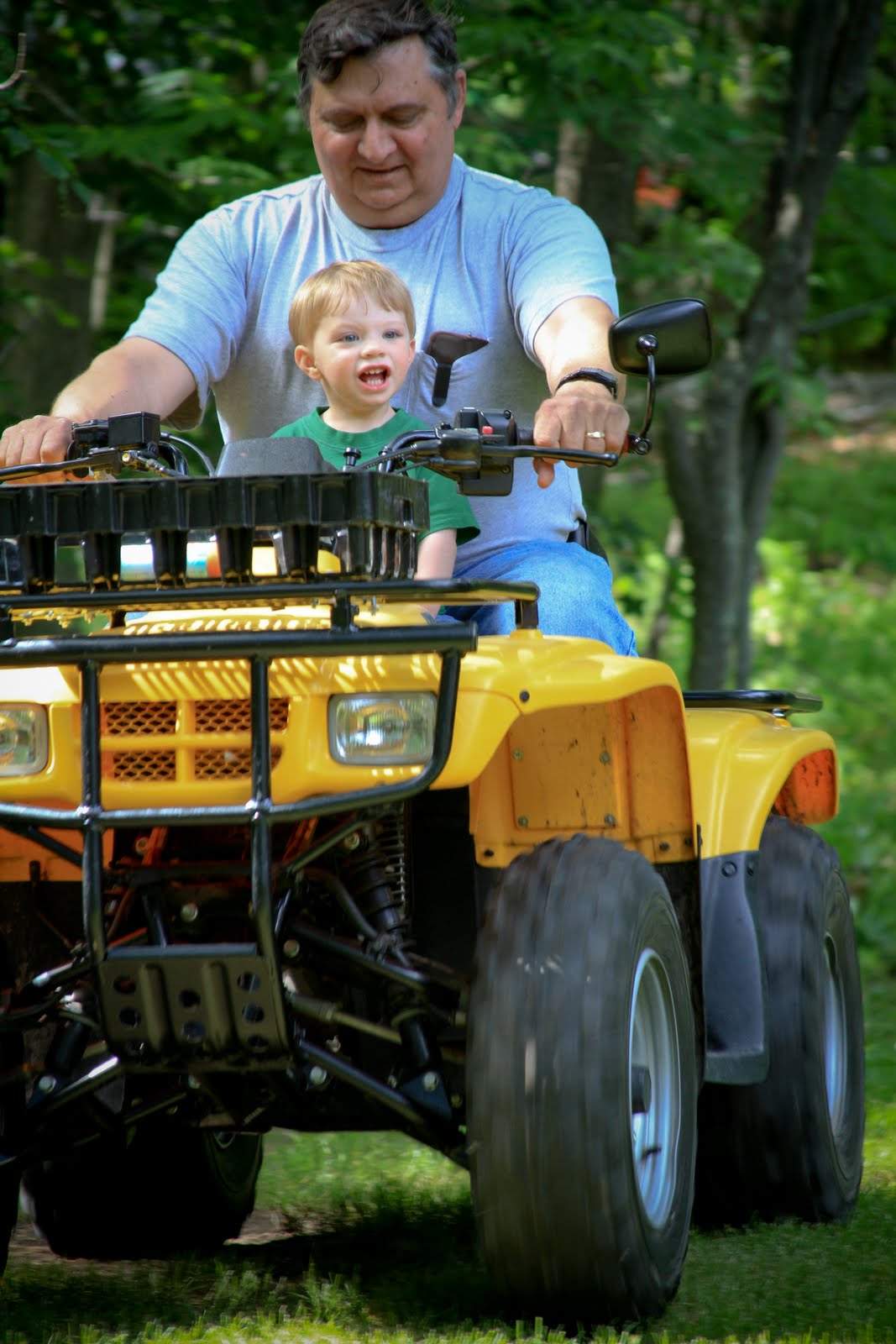 A Family of Love: 4 wheeling with his Papa