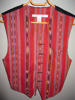 Trendcents: Vest using Hand-woven fabric