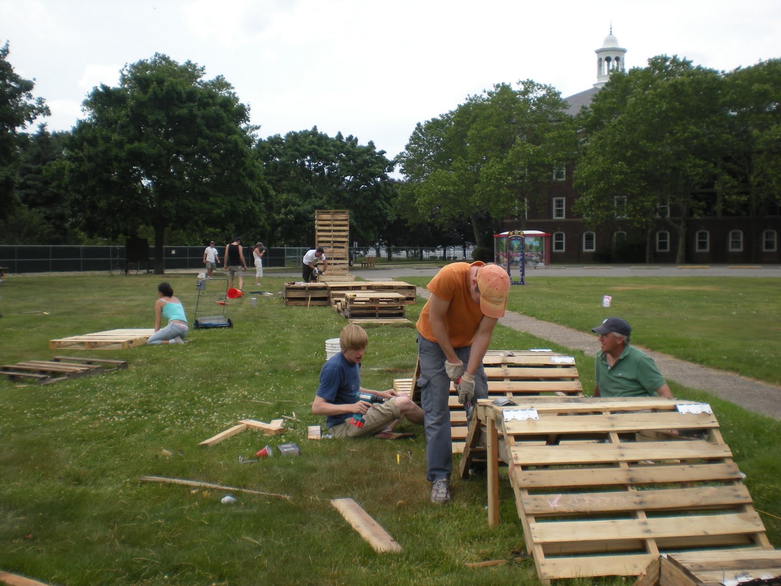 Pallet City: Constructing Pallet City: Buidling on Governors Island ...