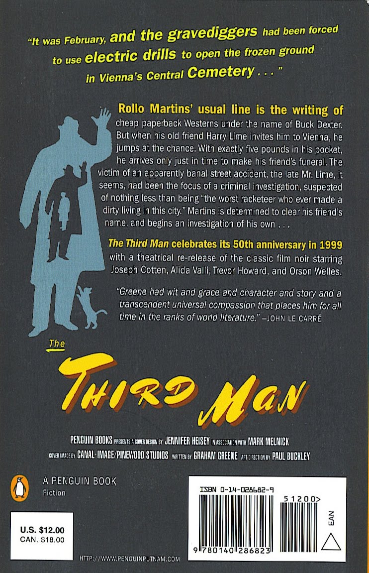 I have good books.: The Third Man by Graham Greene