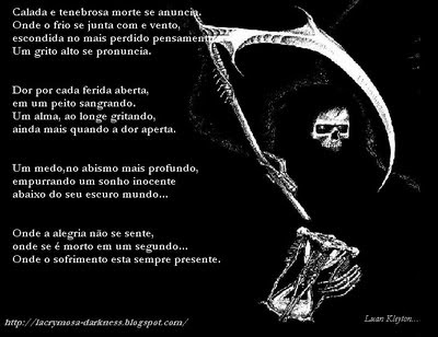 Poemas Góticos: Soneto de morte...