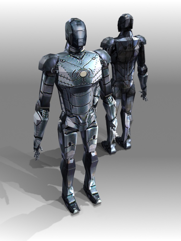 RGatt Personal Work and Tests: IRONMAN PAPERCRAFT - MARK II & IRONMONGER