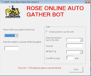 Rose Online Auto Gather: Auto Gather and Skill Bot for Rose Online