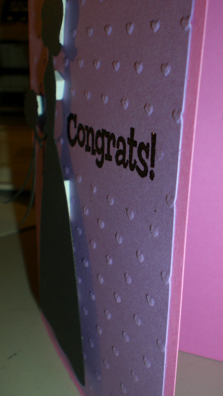 Quita's Cricut Creations: Wedding Shower Card - New Cuttlebug Technique