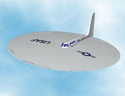 A Flying disk designed by USAF aircraft to bomb Soviet Union