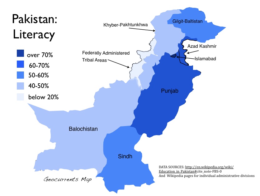 An Attempt To Map Human Development In Pakistan - GeoCurrents