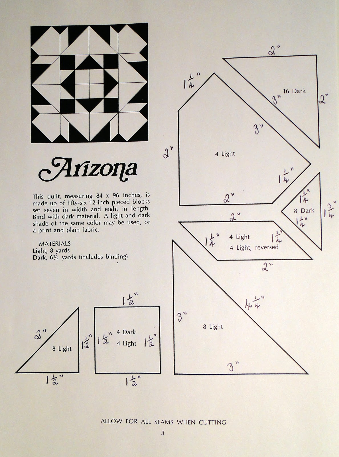 A Little Bit of British from Across The Pond: #3 Arizona Quilt Square
