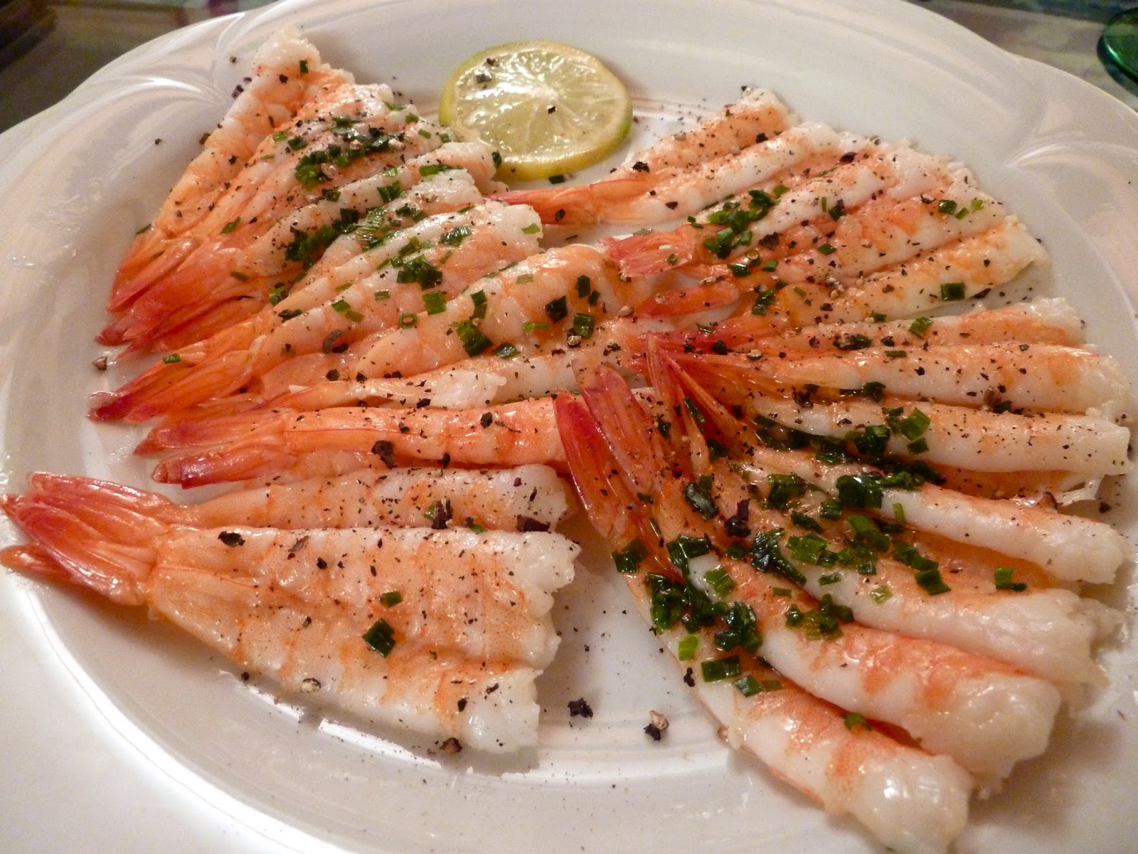 The Wandering Cook: Shrimp carpaccio