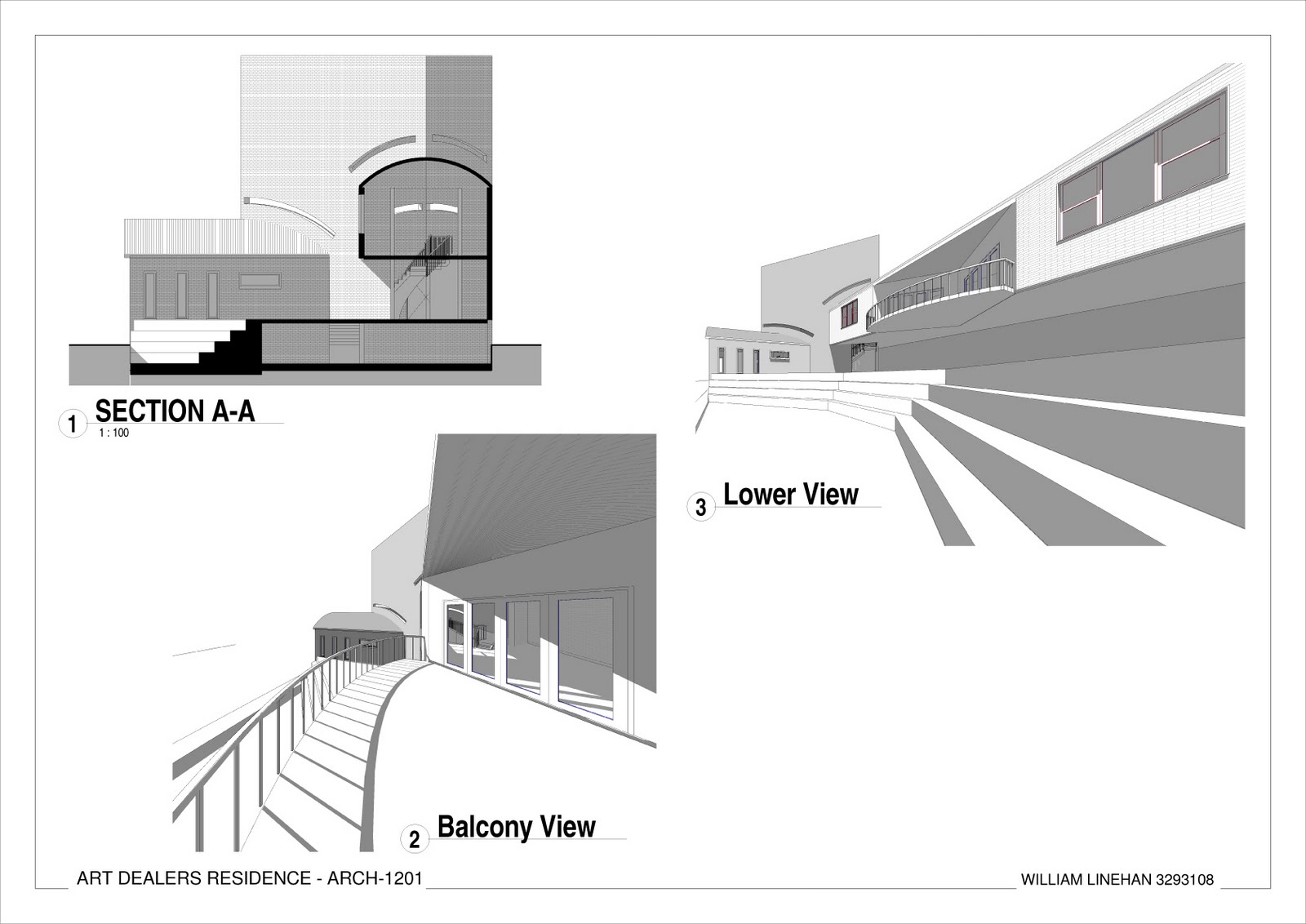 William Linehan: "THE ART DEALERS GALLERY - PERSPECTIVE VIEWS"