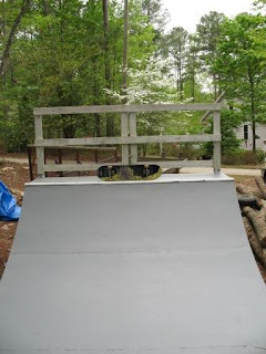 Cleaning Out the Basement: Half Pipe Skateboard Ramp