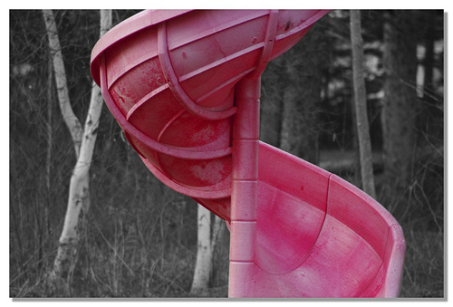 One Bright Corner: The Curvy Pink Slide