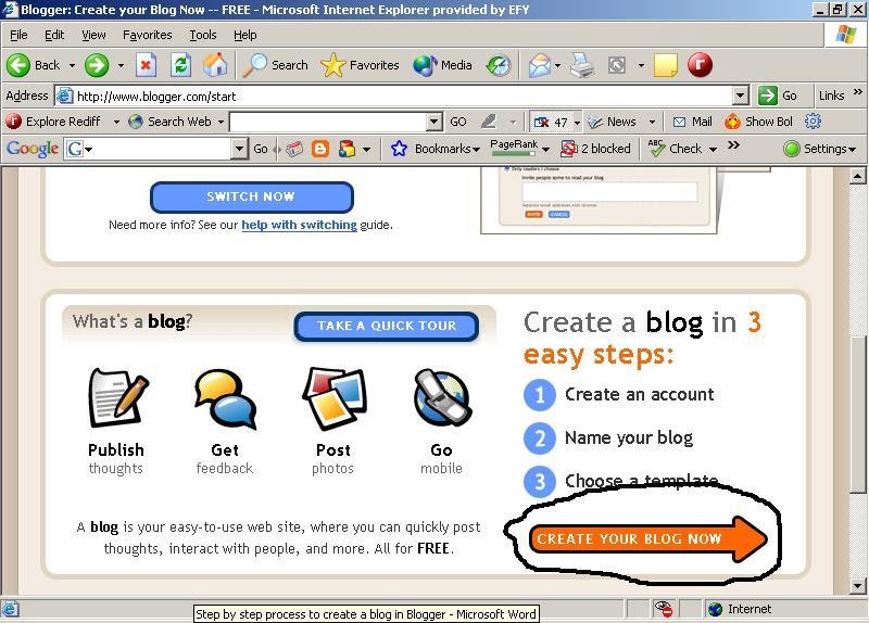 Step By Step Process To Create A blog In Blog spot Or Blogger,How TO ...