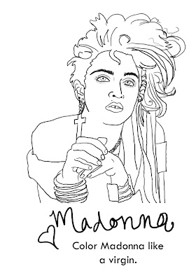 Madonna Coloring Pages Sketch Coloring Page
