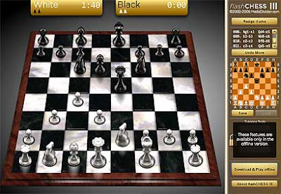 Zona de Juegos Online: Juego FLASH CHESS 3 - AJEDREZ online