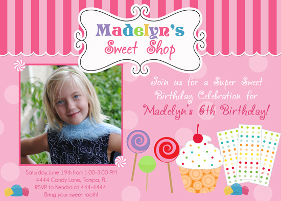 Shutterbug Sentiments: Candyland Birthday Party Invitations
