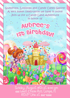 Shutterbug Sentiments: Candyland Birthday Party Invitations