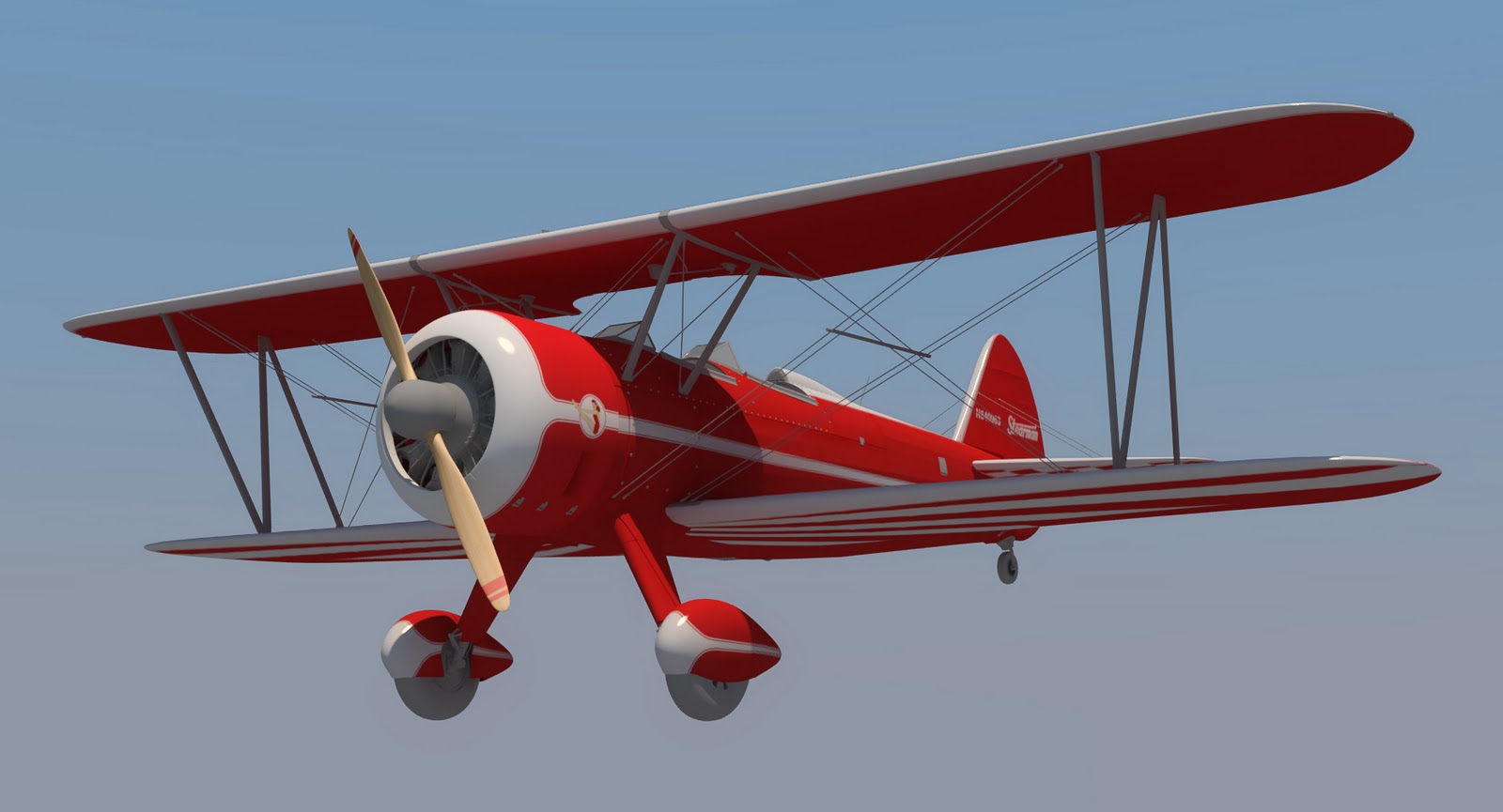 Praise for the Wicked: Stearman Biplane model