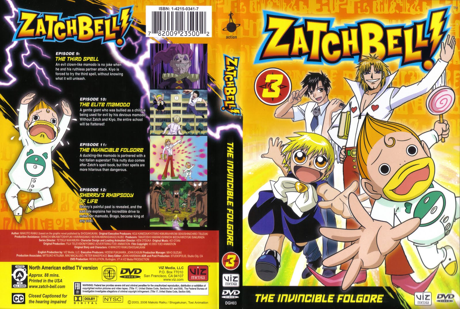 World Capas: Zatch Bell - Primeira Temporada