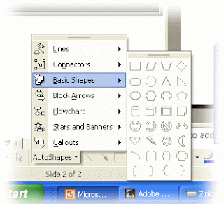 tugas akhir tik smpn 15: Cara Menyisipkan AutoShapes