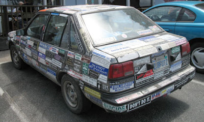 Bumper Sticker Art Car | Top Gear