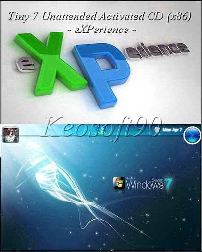 Windows 7 Tiny (Instal windows dari CD)