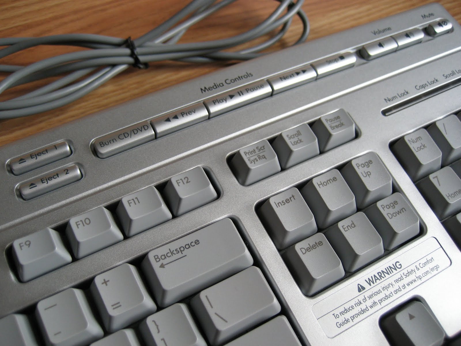 noboxtospeakof ( no box to speak of ): HP Multimedia Keyboard with ...