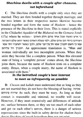 parshablog: The Shechinah Only Sheruyah After The Chuppah?