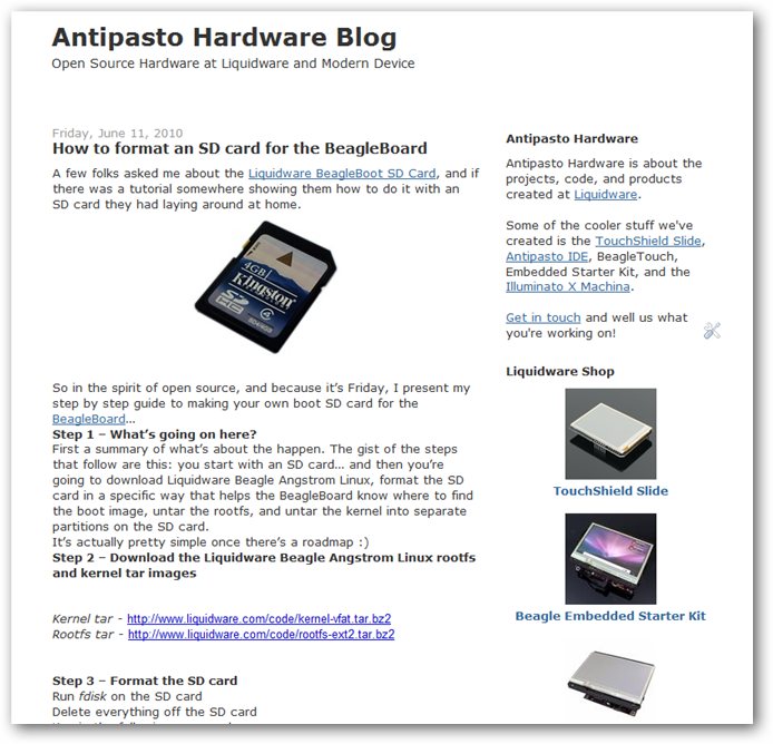 Antipasto Hardware Blog How To Make A Linux Beagleboard Gadget Wifi Enabled