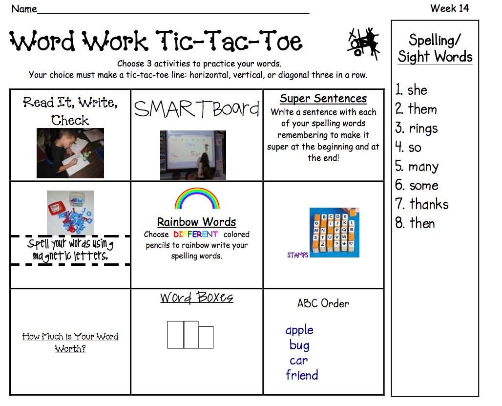 Daily Five Word Work I Love 1st Grade Daily Five Word Work I Love 1st Grade