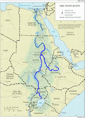 White Nile And Blue Nile Map