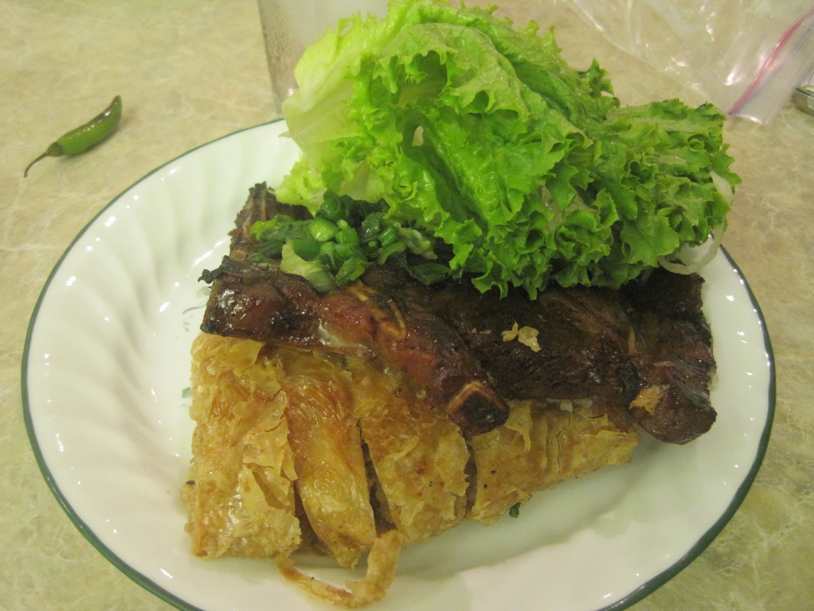 San Jose Food Blog: Broken Rice Plates from Com Tam Dat Thanh - San Jose