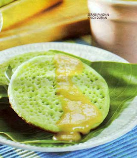 Serabi Pandan Kinca Durian
