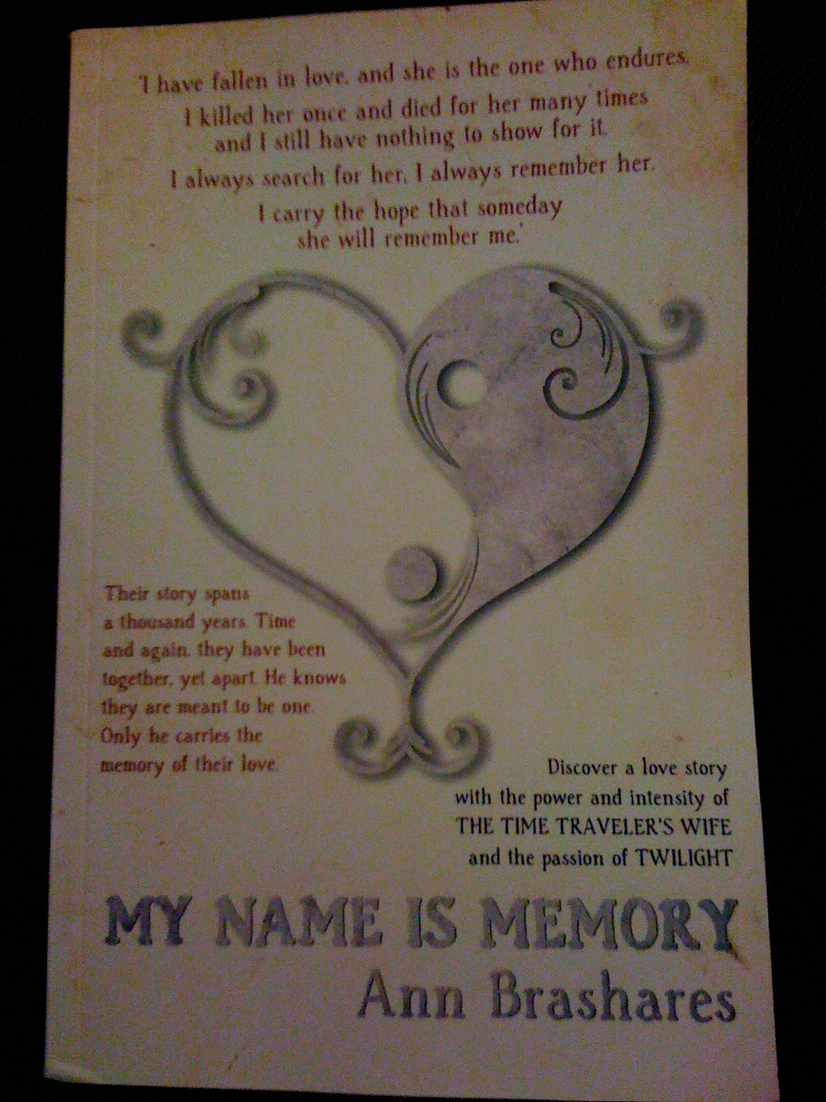 Feeling Fictional: Review: My Name Is Memory - Ann Brashares