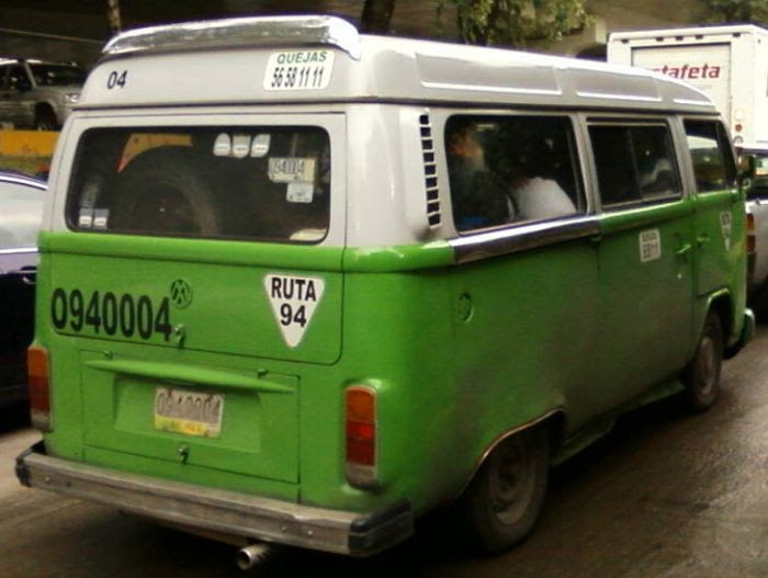 Placas de Autos de México y otras COS-999-AS: Foto de Combi Microbus