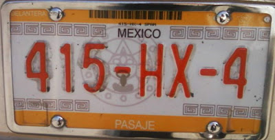 Placas de Autos de México y otras COS-999-AS: Federal: Placa de Autobús ...