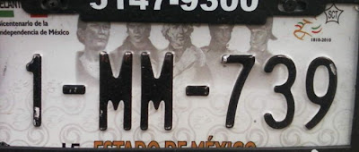 Placas de Autos de México y otras COS-999-AS: Estado de México: Placa ...