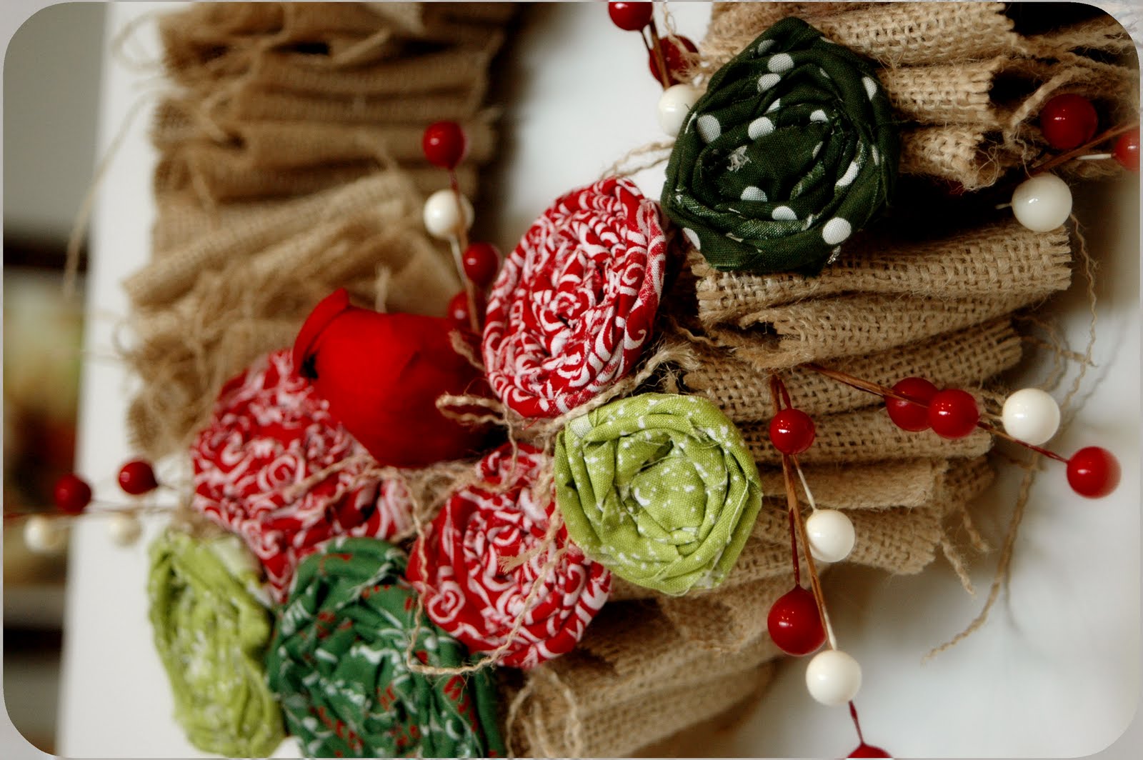 nannygoat: Christmas Burlap Wreath