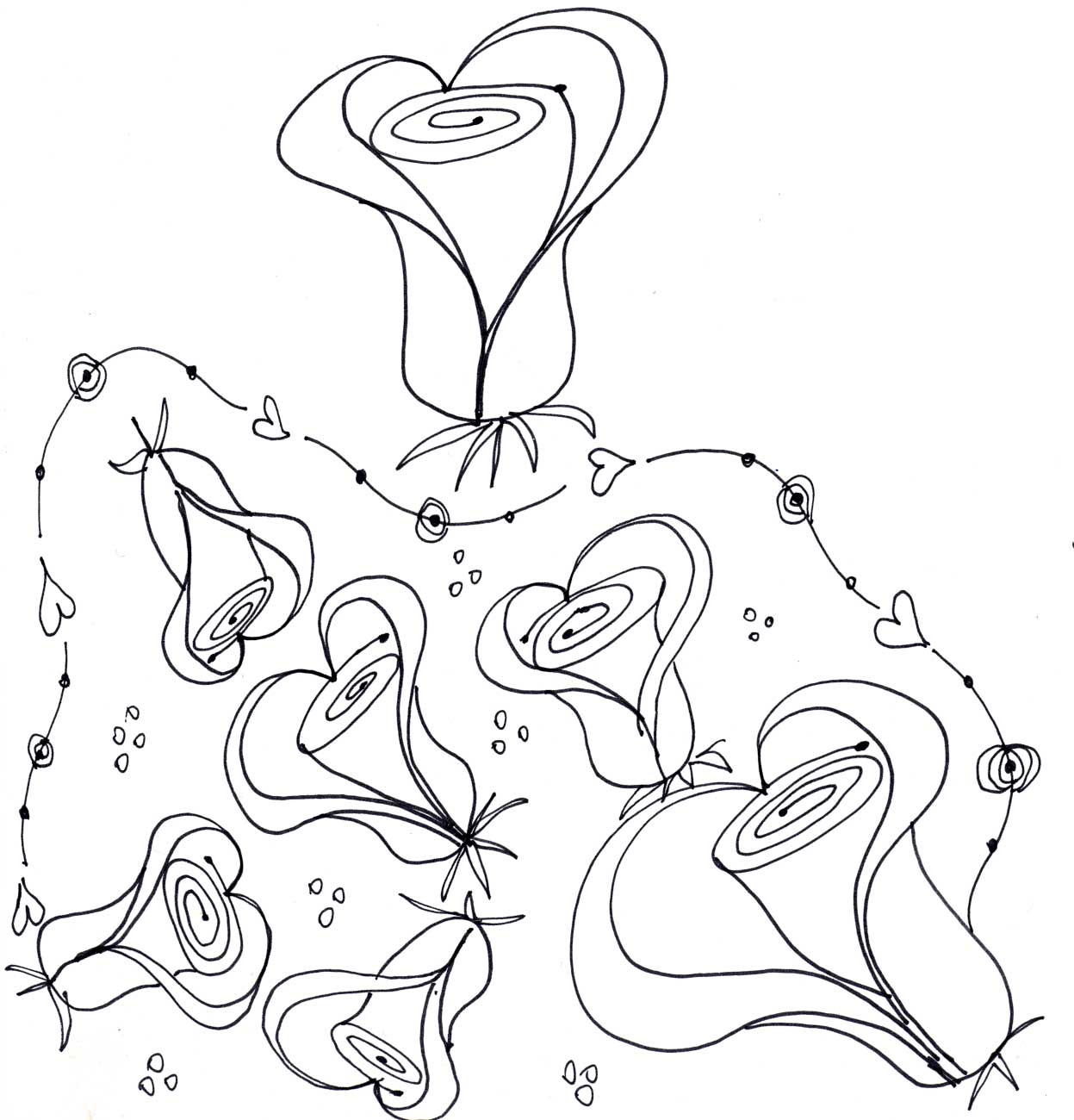 dobriendesign: New Tangle for Valentine's Day - Zen Bud