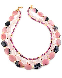 Most Expensive Jewellery: Pink Opal, Rose Quartz & Rhodonite Gemstone ...