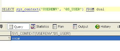 Mis cosas del SQL: sys_context - Obtener información de la sesión