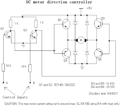 Elec-Circuit: วงจรควบคุมทิศทางมอเตอร์(Directional motor control circuits.)